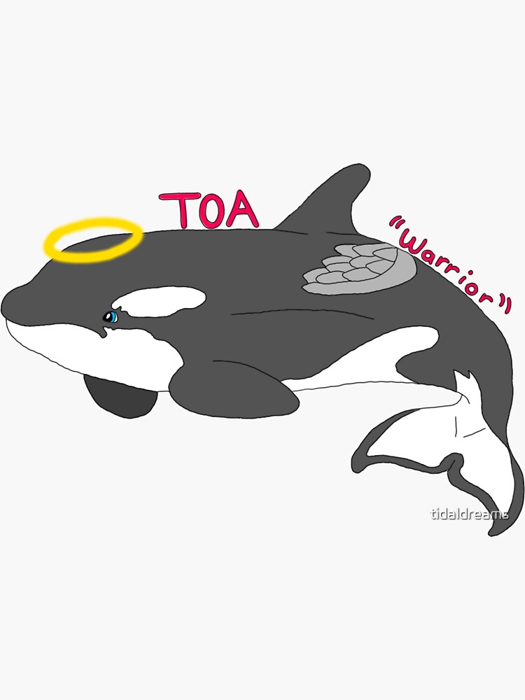 "Toa Orca" Sticker for Sale by tidaldreams | Redbubble