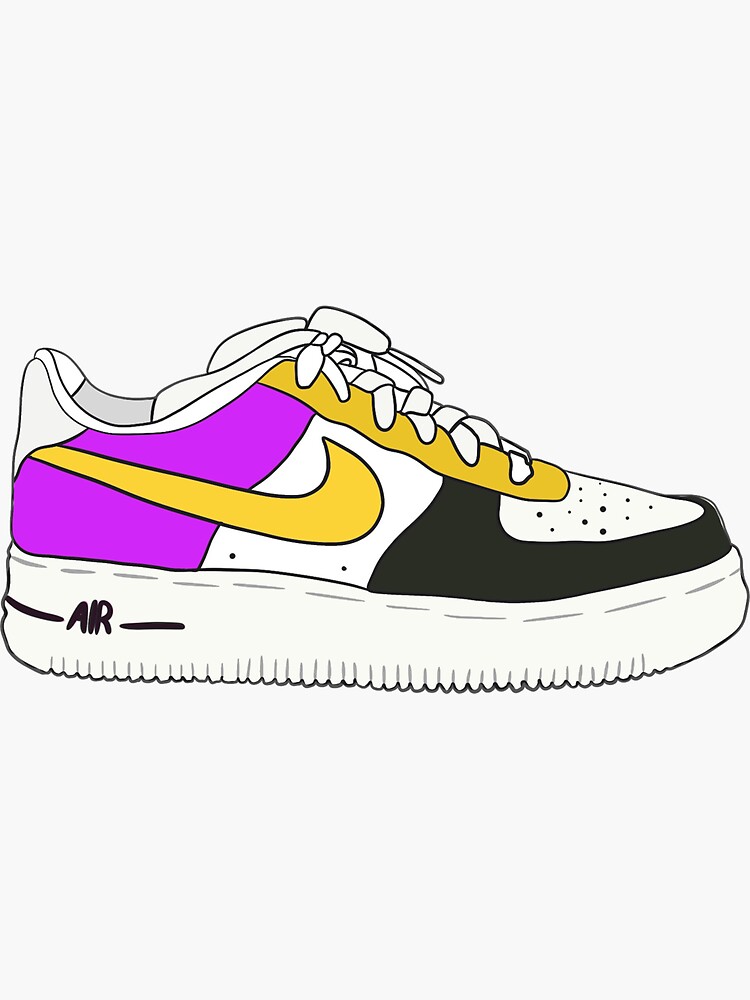 "subtle non binary pride AF1" Sticker for Sale by daniwillows | Redbubble