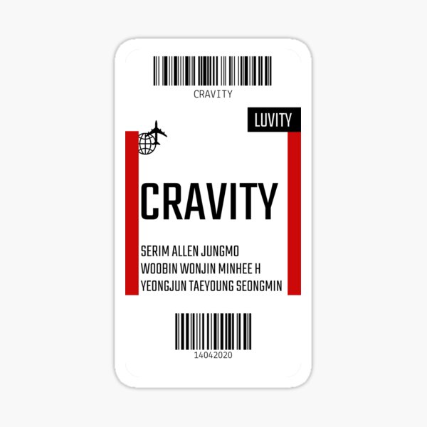 "Cravity Boarding pass" Sticker for Sale by puki-ycdi | Redbubble
