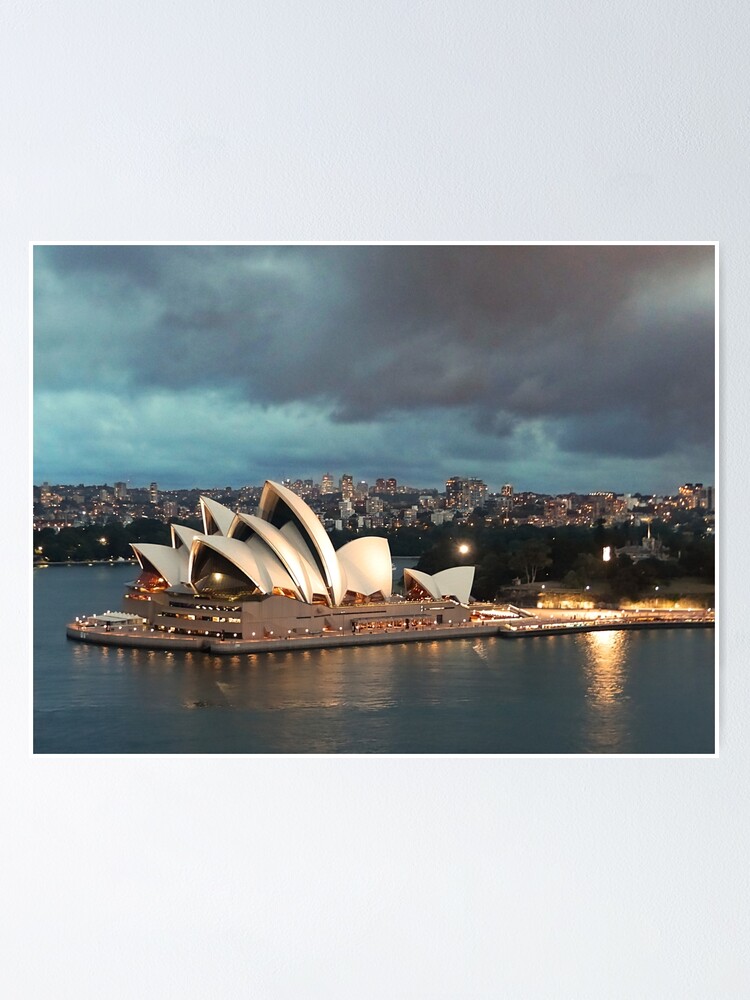 "Hanging dramatic sky at Sydney Opera House" Poster for Sale by ...