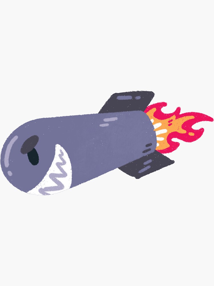 "angry rocket" Sticker by LFStickers | Redbubble