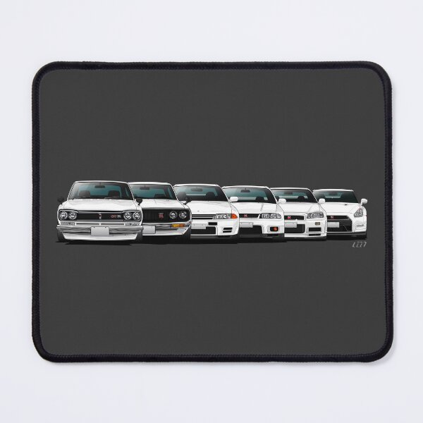 "History Nissan GTR - v02" Mouse Pad for Sale by m-arts | Redbubble