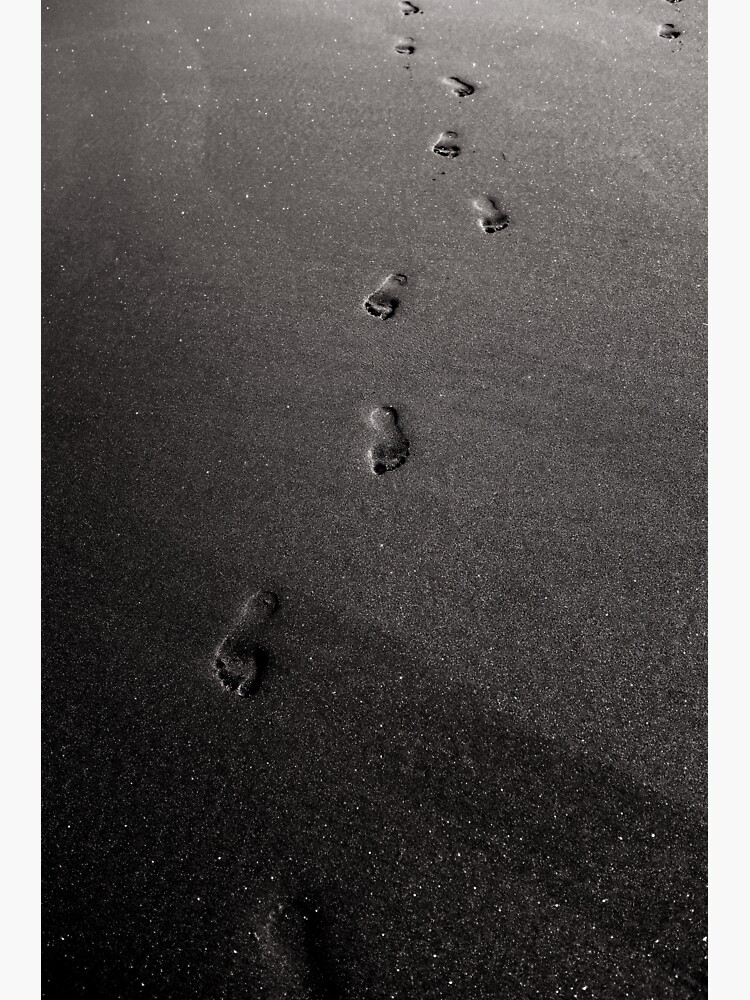 "Beach footsteps" Sticker for Sale by akhilmd | Redbubble