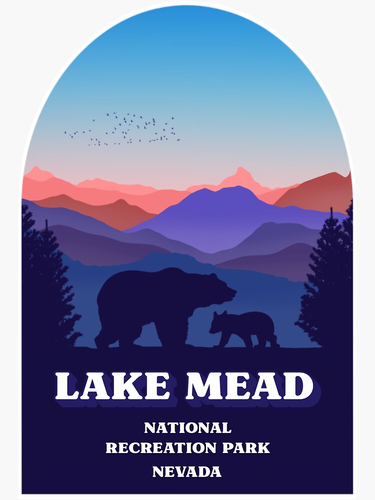 "Lake Mead National recreation park Nevada Bear Sunrise Mountains ...
