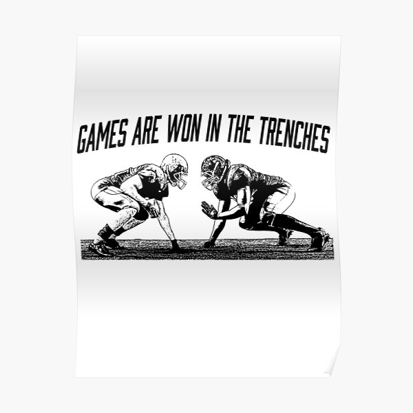 "Defensive Line - Offensive Line - Football Offensive Lineman" Poster ...