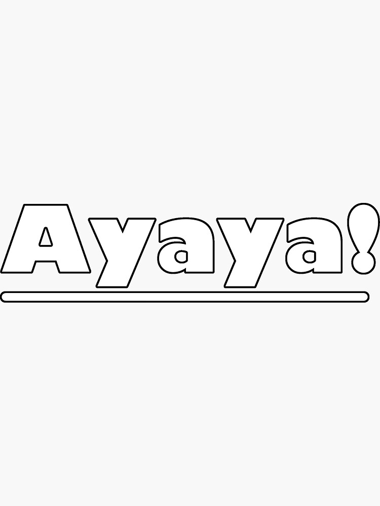 "Ayaya Anime Meme Sticker #2" Sticker for Sale by DeVallieres | Redbubble