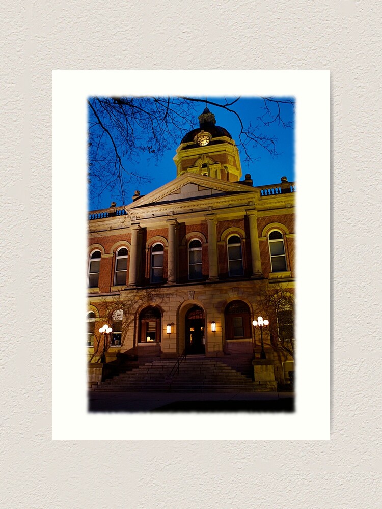 "Courthouse in Goshen, Indiana USA " Art Print by jammingene | Redbubble