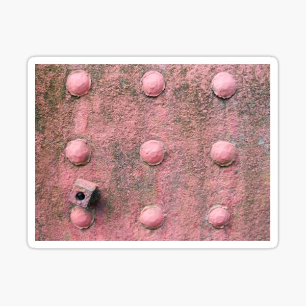"Nine Rivets" Sticker for Sale by weirdoldhattie | Redbubble