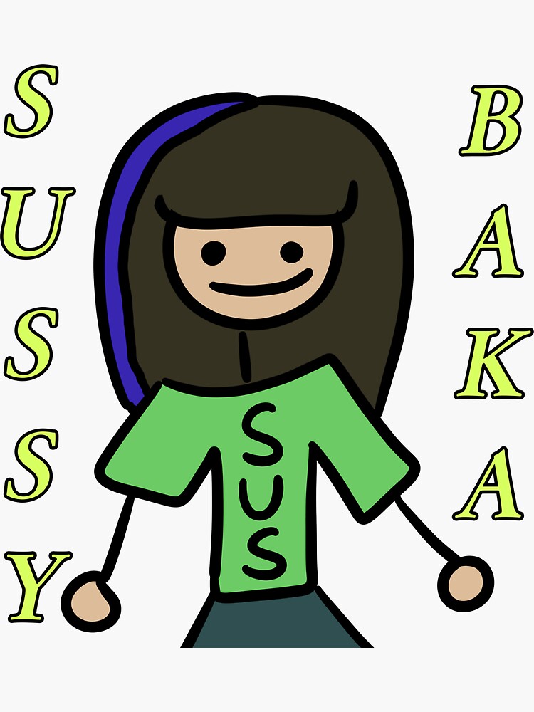 "susssy baka" Sticker by Merry007 | Redbubble
