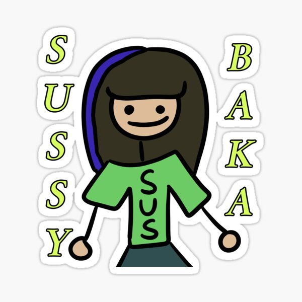 "susssy baka" Sticker by Merry007 | Redbubble