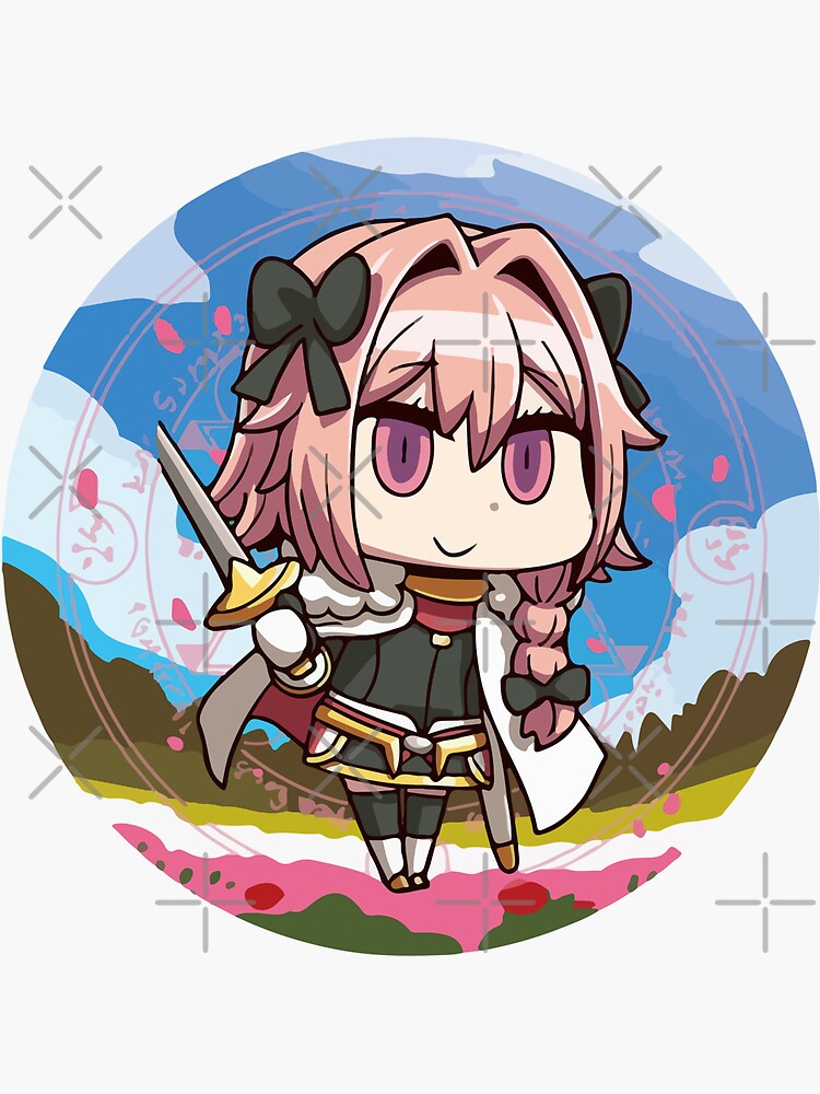 "Astolfo Chibi cute " Sticker by ipo23 | Redbubble