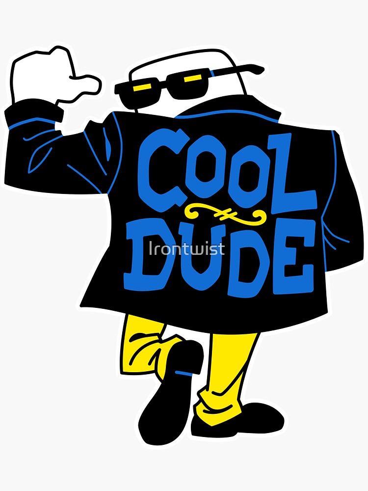 "Cool Dude" Sticker by Irontwist | Redbubble