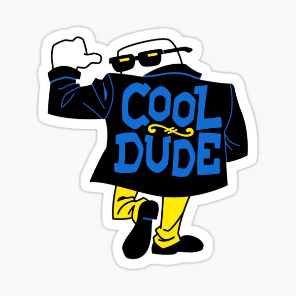 "Cool Dude" Sticker for Sale by Irontwist | Redbubble