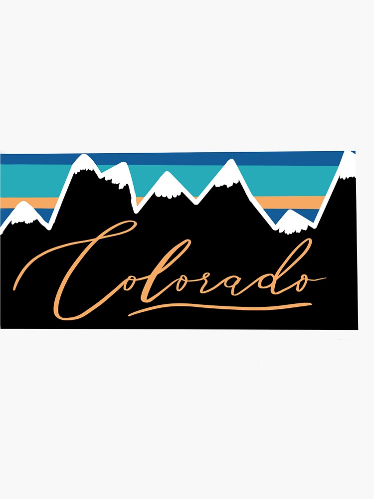 "Colorado Mountains" Sticker by katiemod | Redbubble