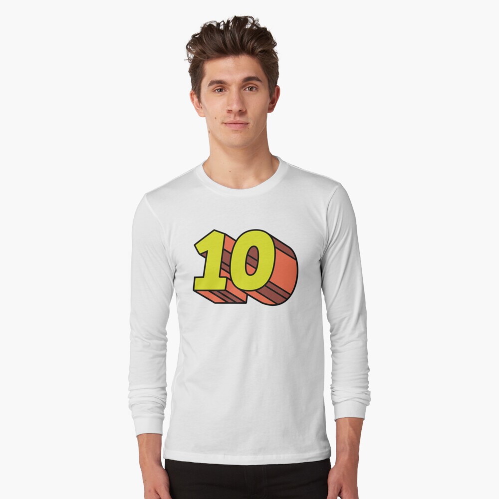"Number ten 3D cartoon " Sticker for Sale by Planet-Pop | Redbubble