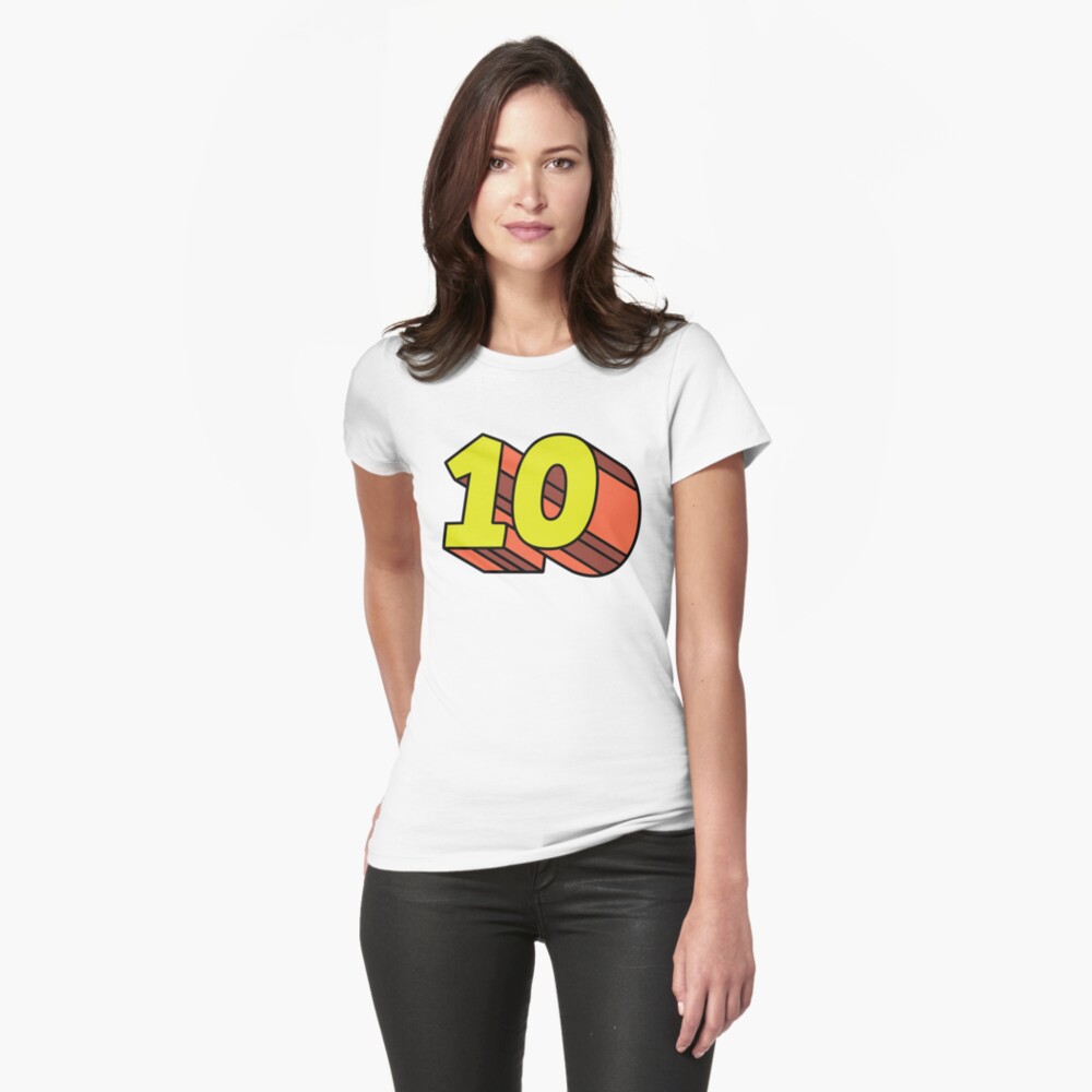 "Number ten 3D cartoon " Sticker for Sale by Planet-Pop | Redbubble