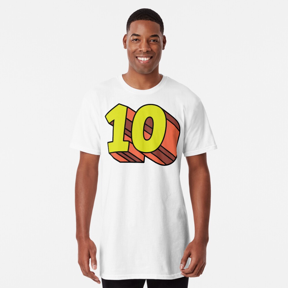 "Number ten 3D cartoon " Sticker for Sale by Planet-Pop | Redbubble