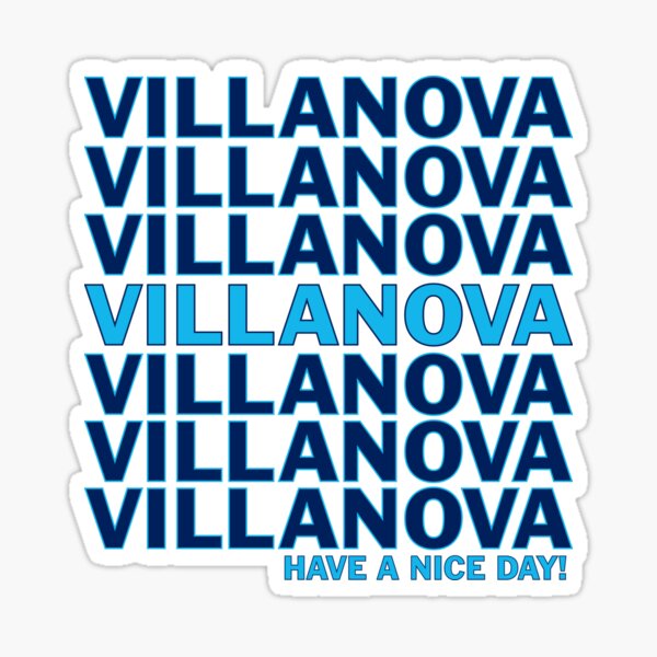 "Villanova Thank You" Sticker for Sale by ally-schwaeber | Redbubble