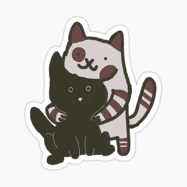 "Socks and Missy" Sticker by PenguinApproved | Redbubble