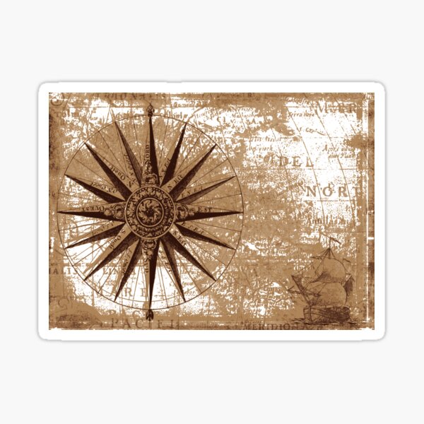 "Wind rose" Sticker for Sale by Sparta21 | Redbubble
