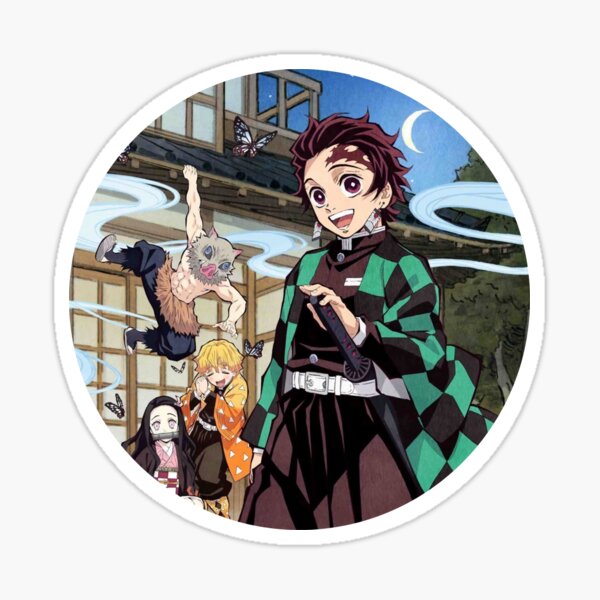"Demon Slayer | Zenitsu - Tanjiro - Inosuke - Nezuko" Sticker by UNESMe ...