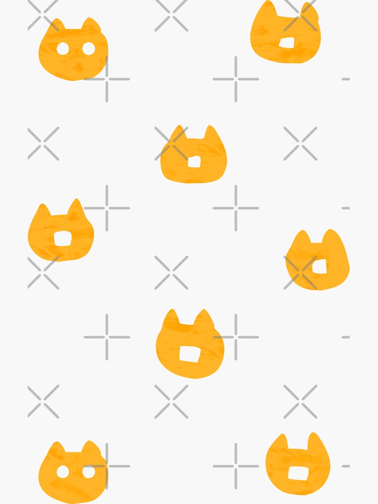 "Column of Cute Cat" Sticker by lightrayart | Redbubble