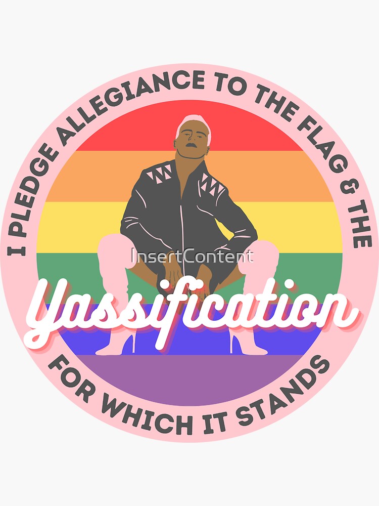 "Yassification of America" Sticker for Sale by InsertContent | Redbubble