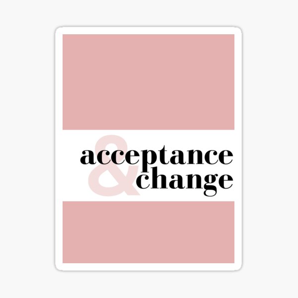 "Radical Acceptance DBT Self Esteem Therapy Mental Health " Sticker for ...