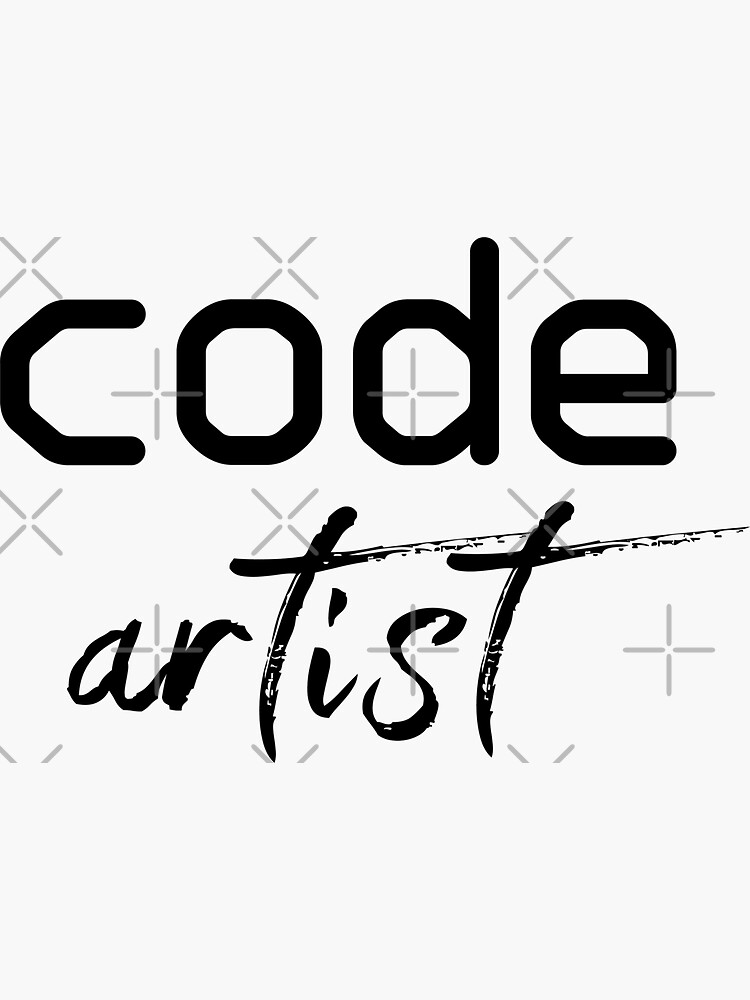 "Code Artist" Sticker for Sale by Thogek | Redbubble