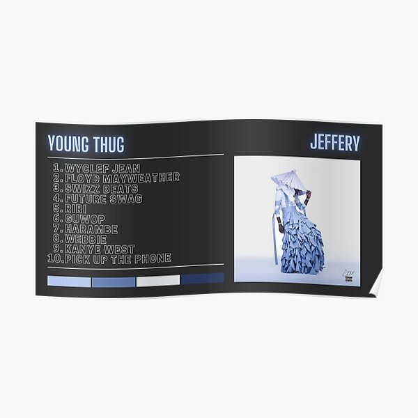 "Rap Album Cover Poster: Young Thug, Jeffery" Poster for Sale by riley ...