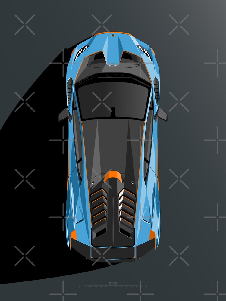 "Huracan Sto illustration" Sticker by ElseWorldDesign | Redbubble