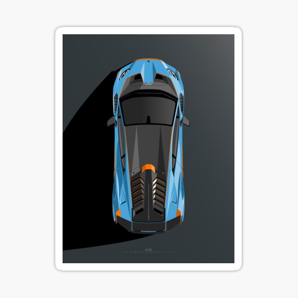 "Huracan Sto illustration" Sticker by ElseWorldDesign | Redbubble
