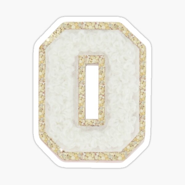 "O Letter Patch" Sticker for Sale by brookiecookie37 | Redbubble