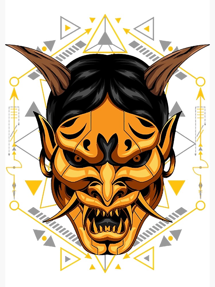 "oni shinigami samurai japan " Poster by dnbwbnxdXdQC | Redbubble