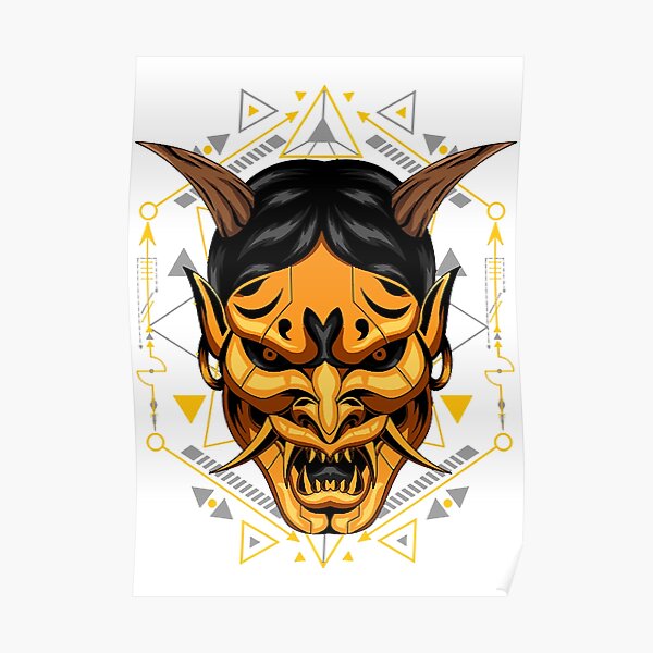 "oni shinigami samurai japan " Poster by dnbwbnxdXdQC | Redbubble