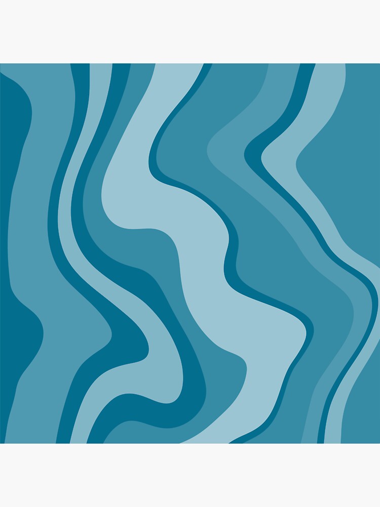 "Contemporary Abstract Funky Blue Sapphire Pattern" Sticker by ...