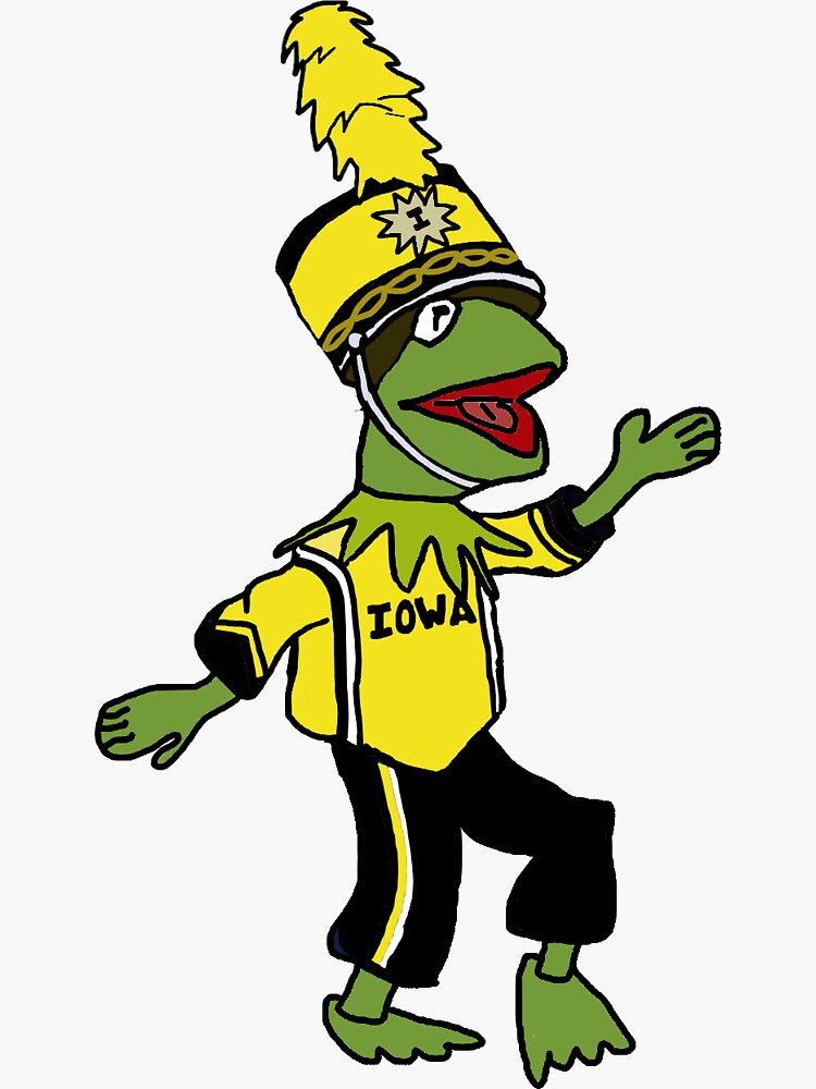 "Kermit in the Band!" Sticker for Sale by lankyluke8 | Redbubble