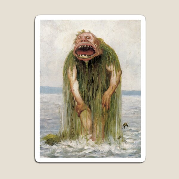 "Nokken Monster in Meeresalgen" Magnet von dianegaddis | Redbubble