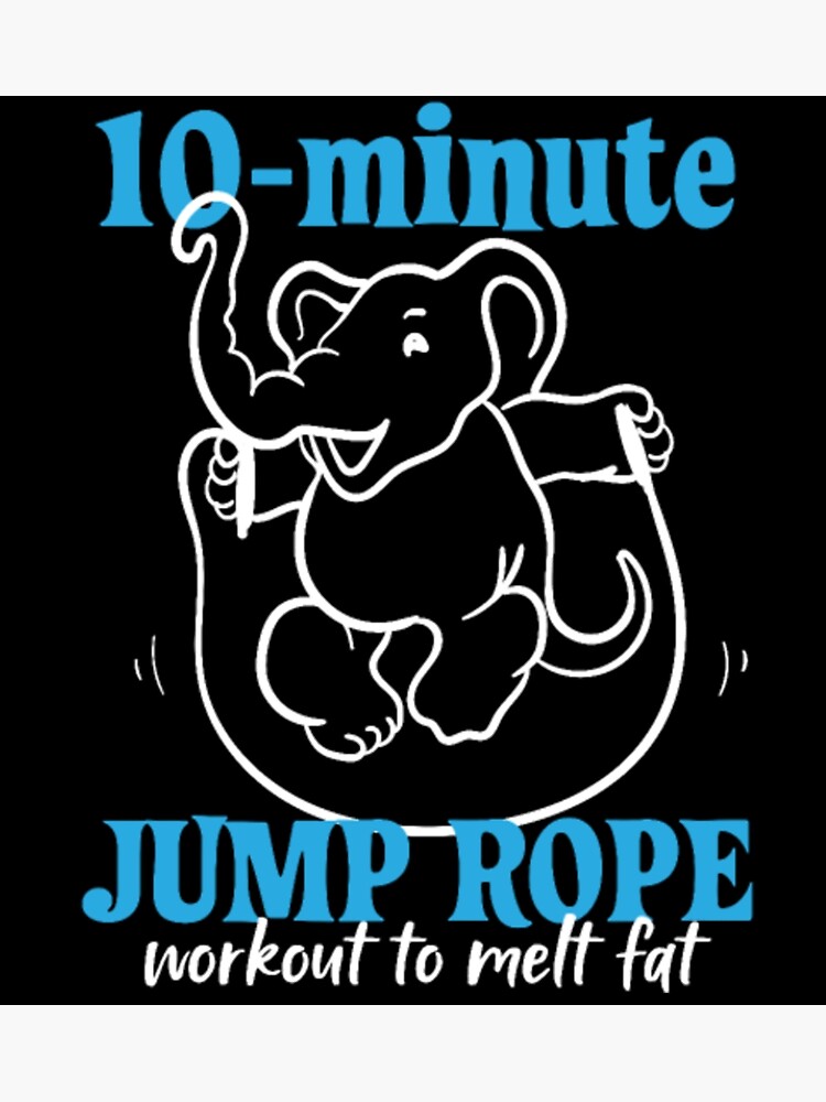 "Elephant jump rope workout animal" Poster for Sale by robinzenginal ...