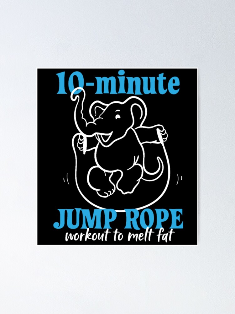 "Elephant jump rope workout animal" Poster for Sale by robinzenginal ...