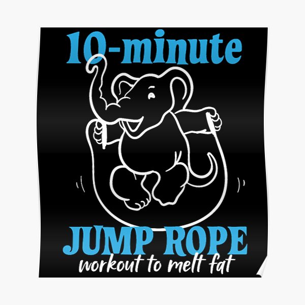 "Elephant jump rope workout animal" Poster for Sale by robinzenginal ...