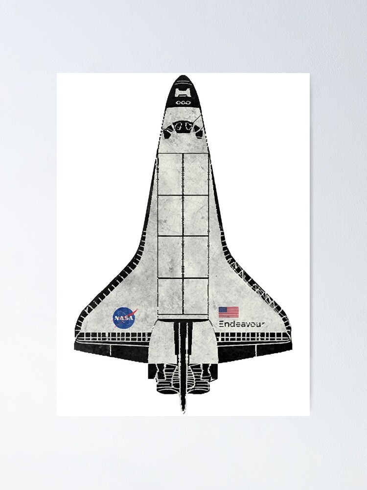 "Endeavour NASA Space Shuttle " Poster for Sale by jaydamekh | Redbubble