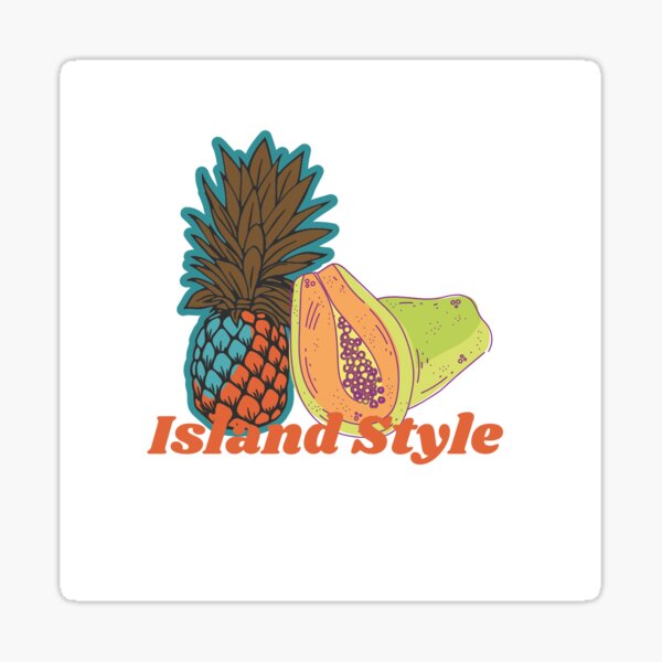 "Island Style" Sticker for Sale by KatsuCurry | Redbubble