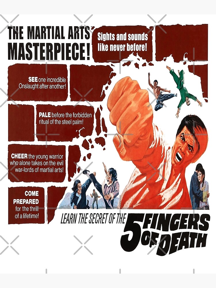 "5 Fingers of Death!" Poster by Stephenscharf | Redbubble