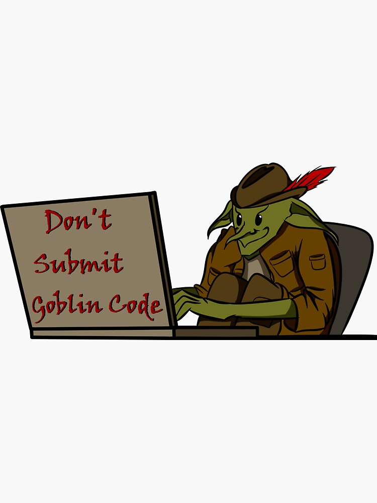 "Goblin Code" Sticker by Wendellior | Redbubble