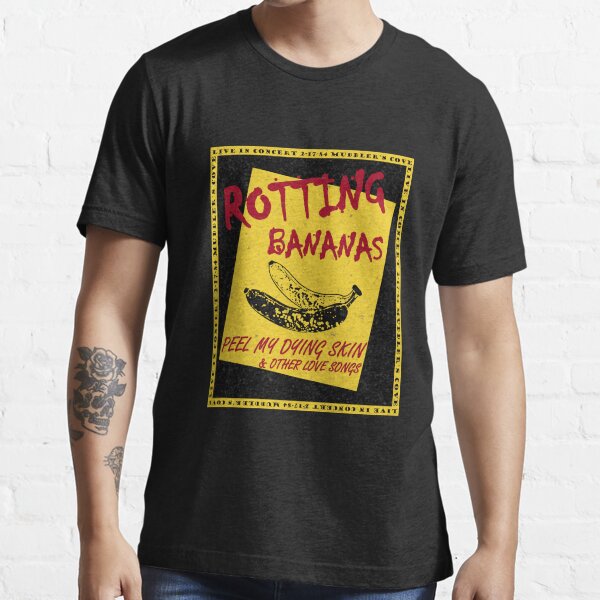 "Rotting Bananas Vintage Punk Rock Concert Poster (textured)" T-shirt ...