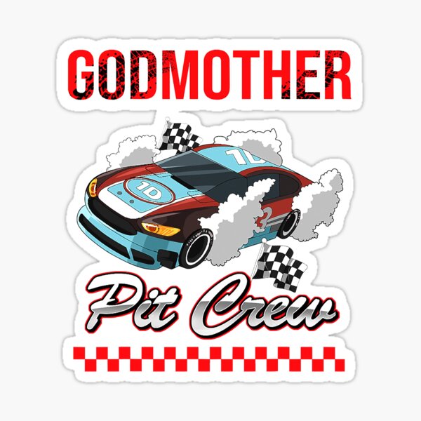 "Race Car Party Racing Family Godmother" Sticker for Sale by ...