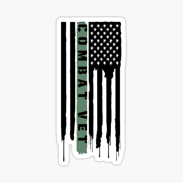 ""COMBAT VET" STICKER " Sticker by TheRouteStep | Redbubble