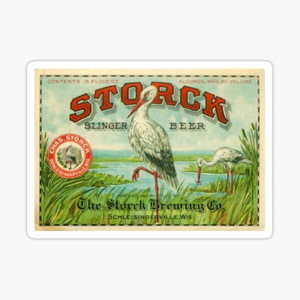"Storck Slinger Beer" Sticker for Sale by uniquenostalgia | Redbubble