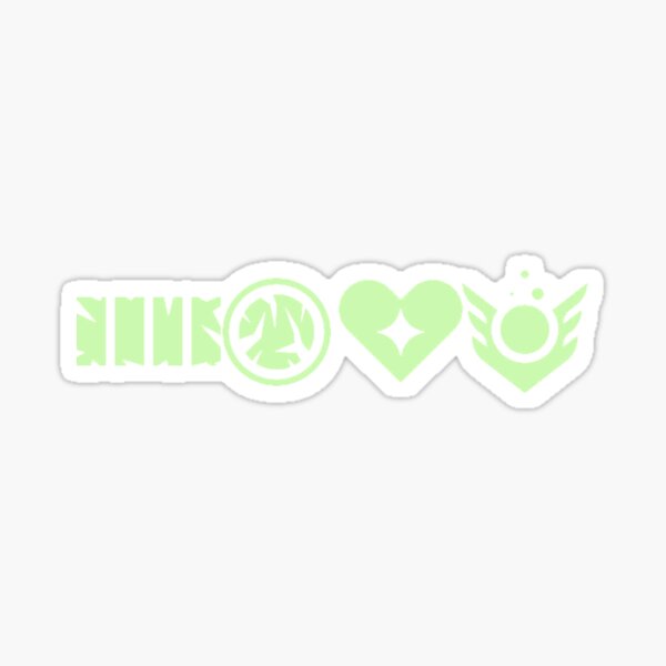 "Sage Abilities Line Green" Sticker by hedra- | Redbubble